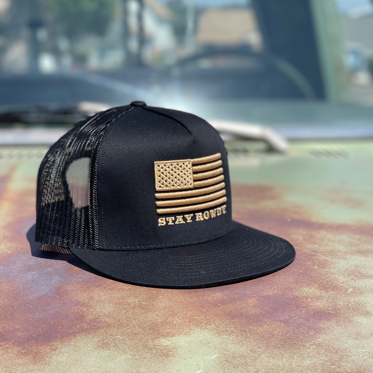 Stitched Rowdy Solid Black – Stay Rowdy USA | XXXXXLAND