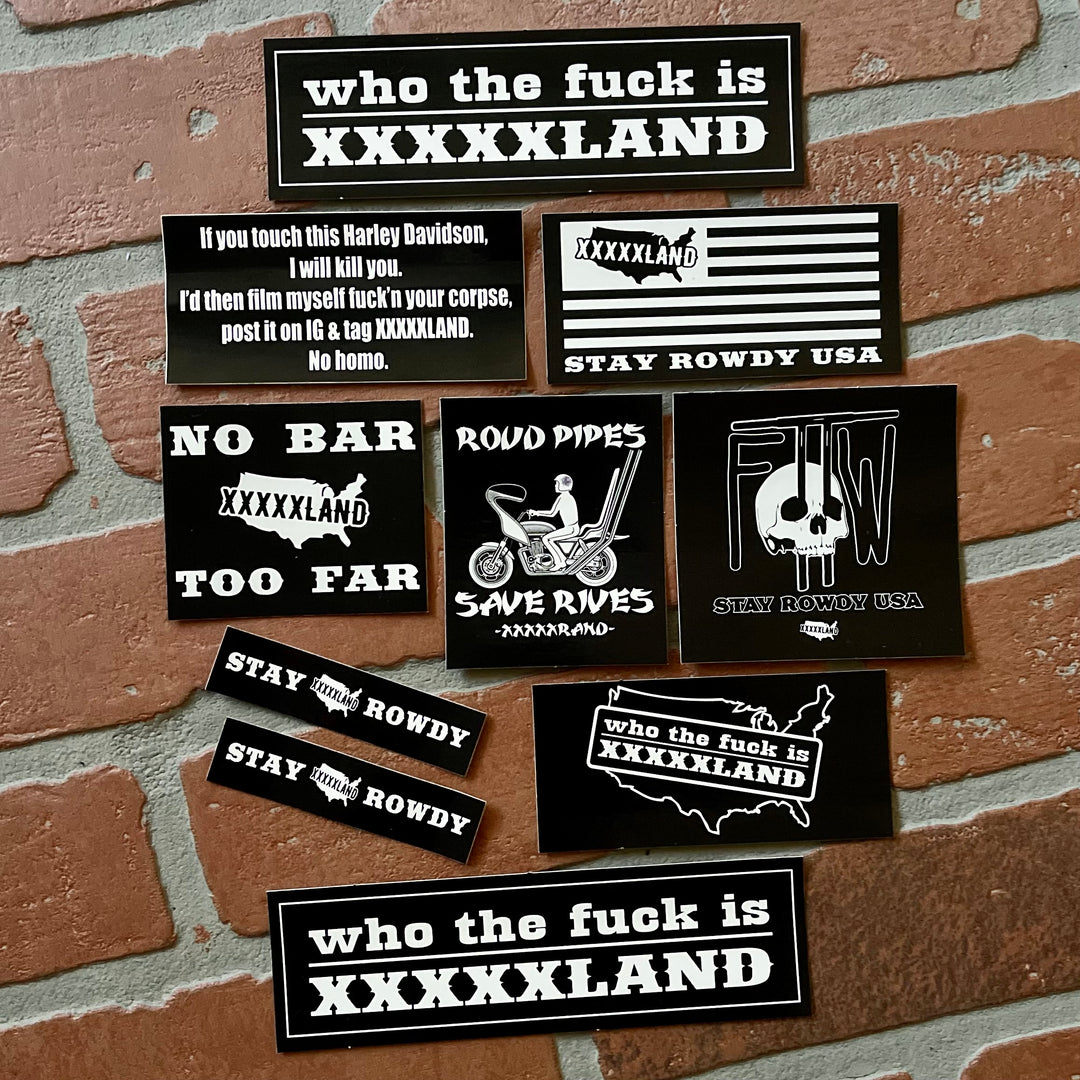 FTW Sticker Pack – Stay Rowdy USA | XXXXXLAND